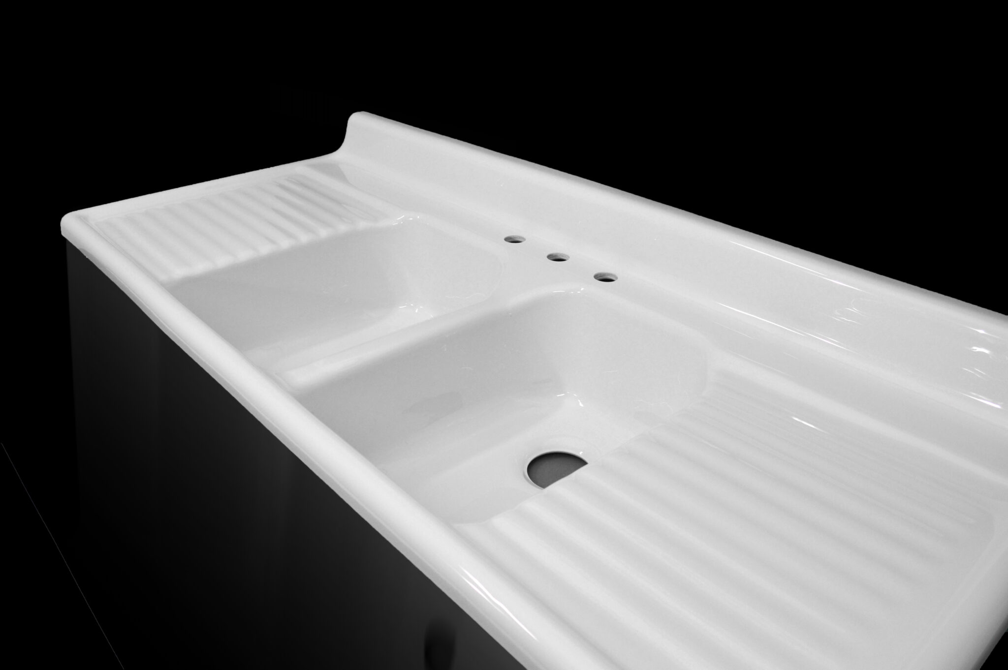Double Drainboard Farmhouse Sink - NBI Drainboard Sinks